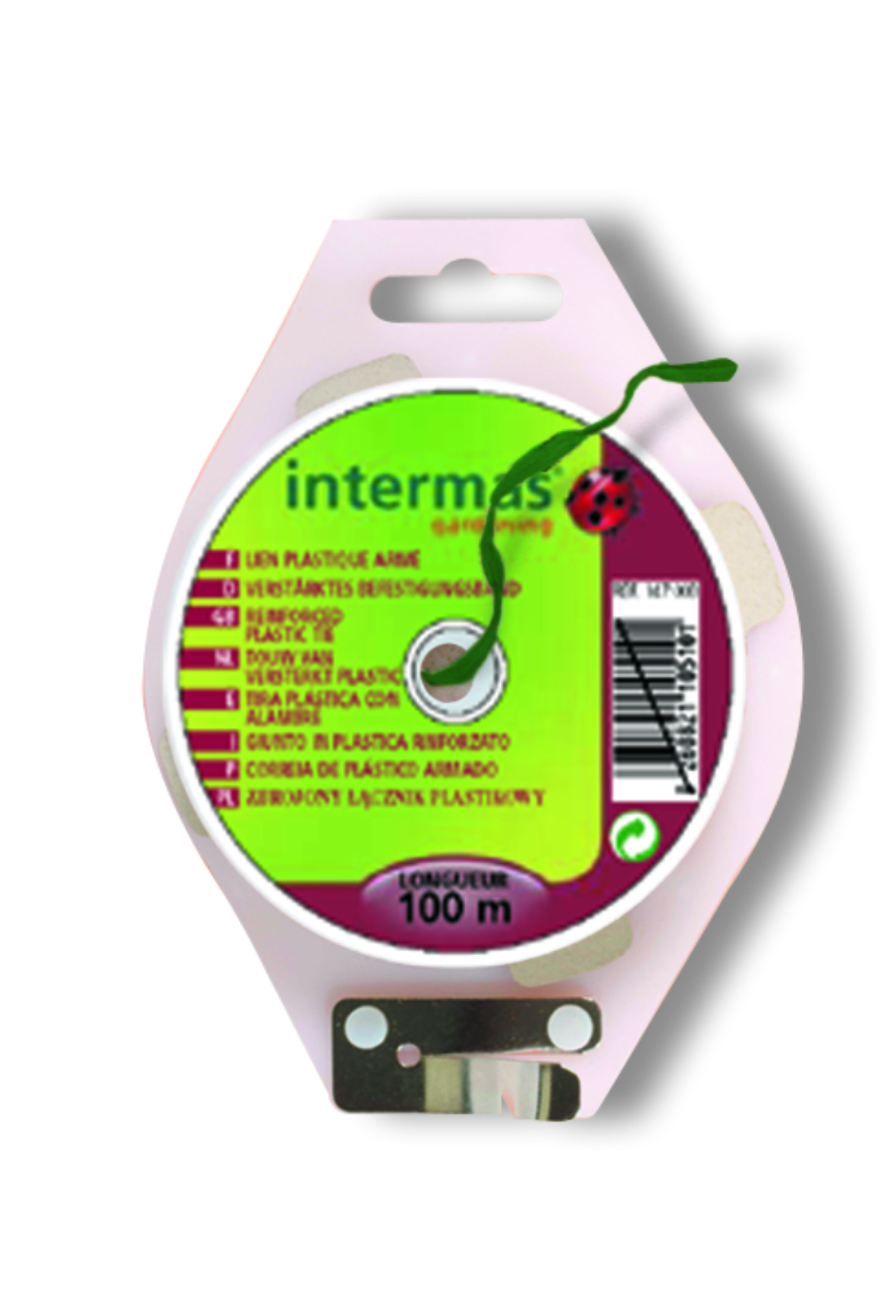 Lien plastique armé en bobine 25m - INTERMAS - Mr Bricolage