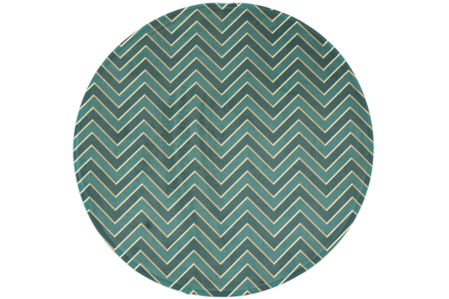 Tapis déco Vert Chic finition flannelle Ø60 cm 2 assortis - Mr Bricolage