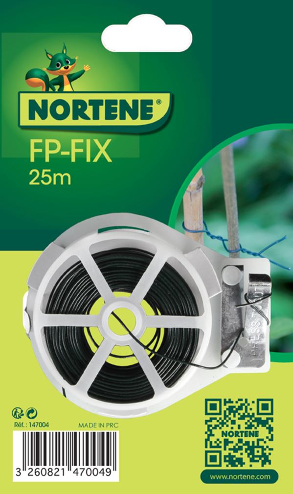 Fil de fer FP-Fix plastifié vert 25m - INTERMAS - Mr Bricolage